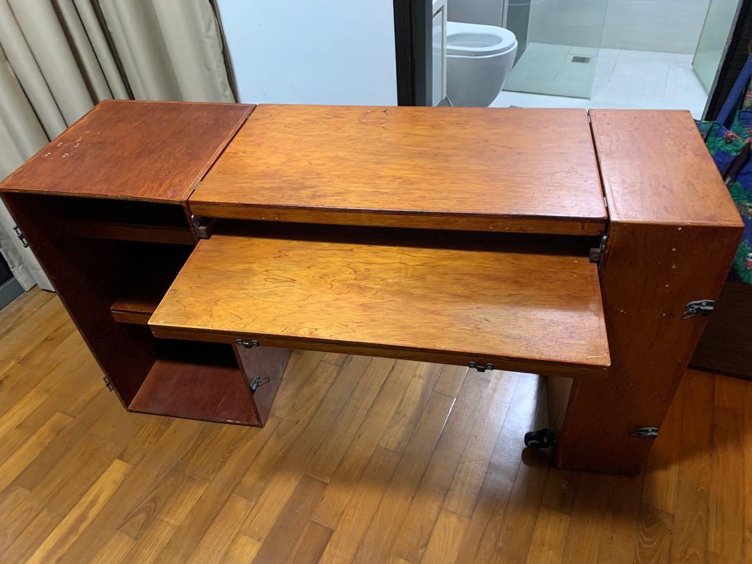 Transformer Desk - change from a chest with casters to a desk ...