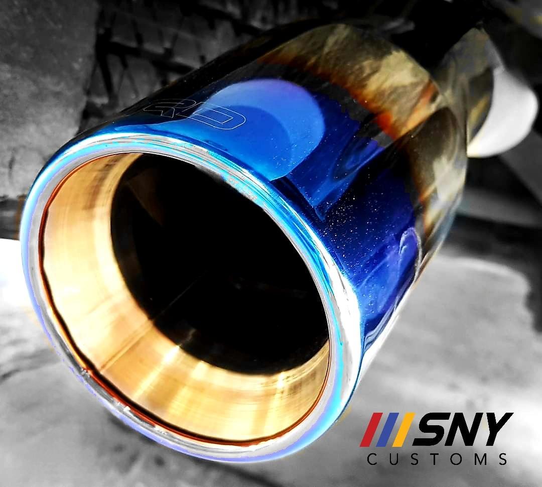 TRD titanium muffler tip finisher cutter Fortuner HiLuX Revo Vigo, Car ...