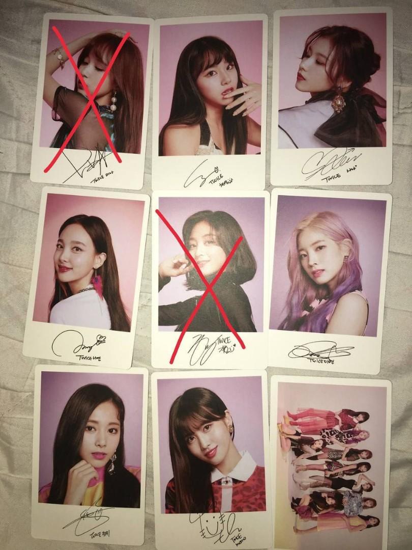 TWICE SIGNED PHOTOCARDS, Hobbies & Toys, Memorabilia & Collectibles, K ...