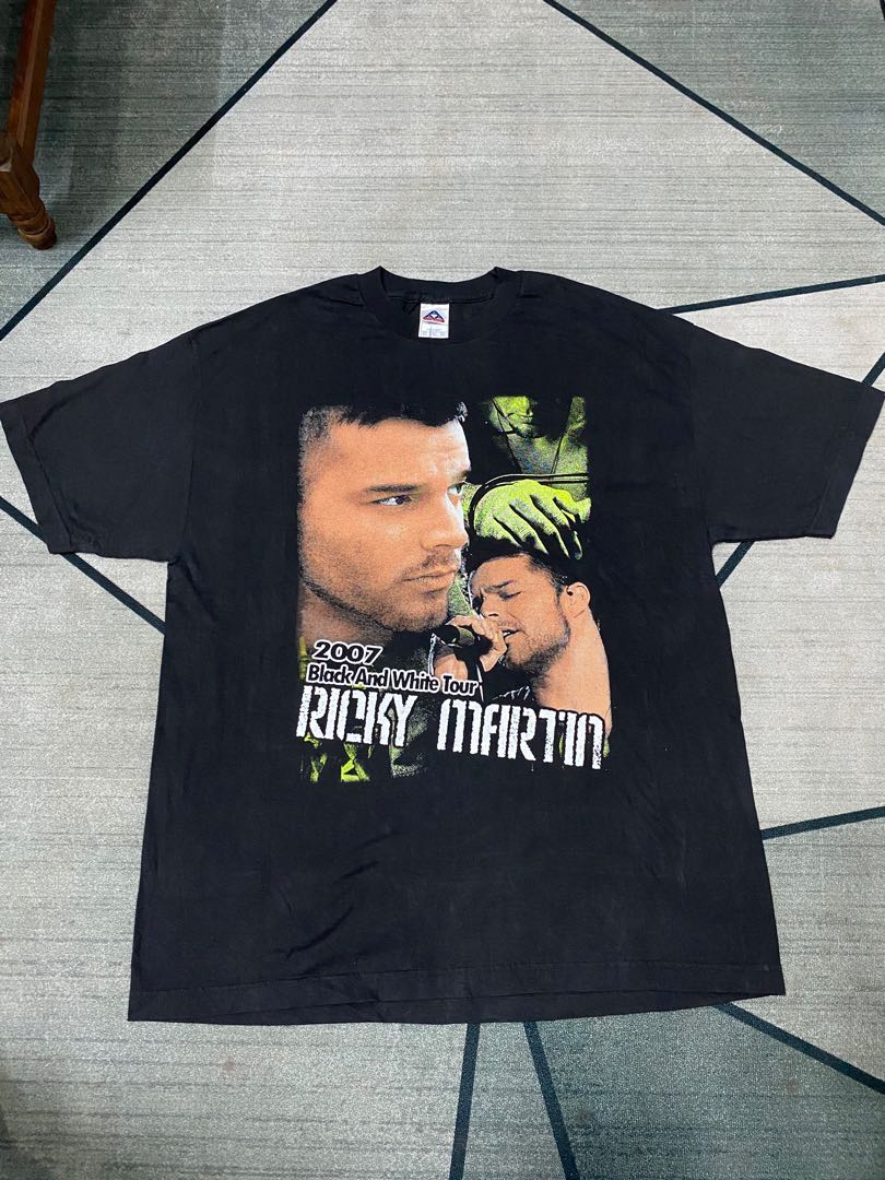 Vintage Ricky Martin Tour Tshirt, Men's Fashion, Tops & Sets, Tshirts ...