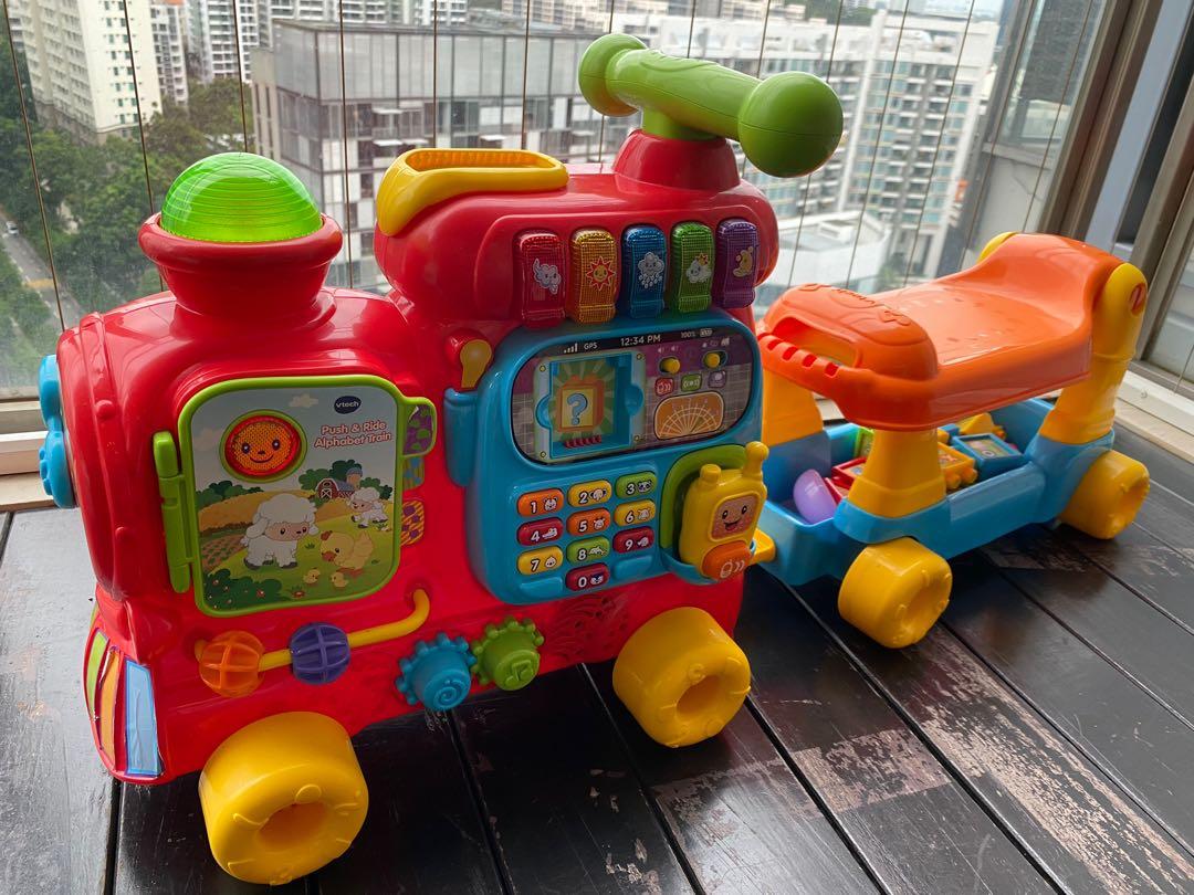 Vtech train- stand to sit alphabets train, Babies & Kids, Infant ...