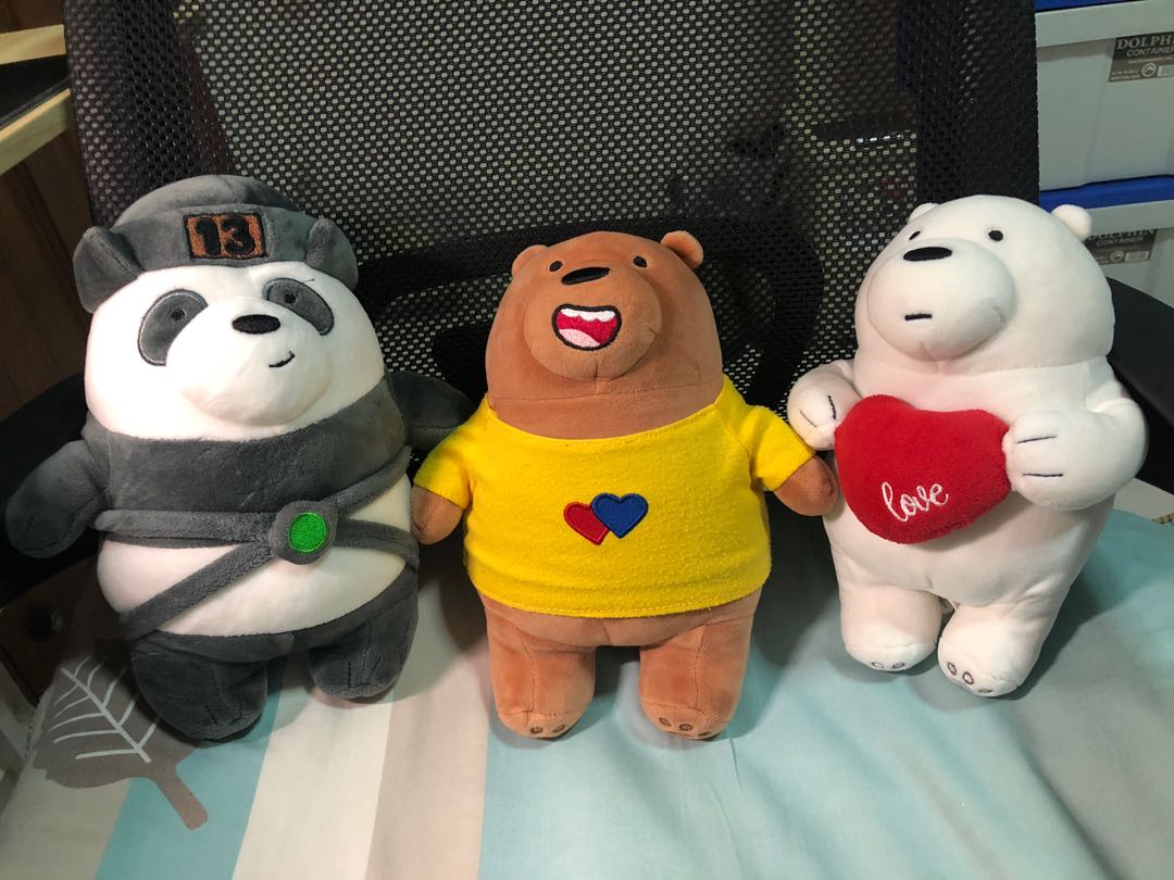 We bare bears Stuffed plush toy, Hobbies & Toys, Toys & Games on Carousell