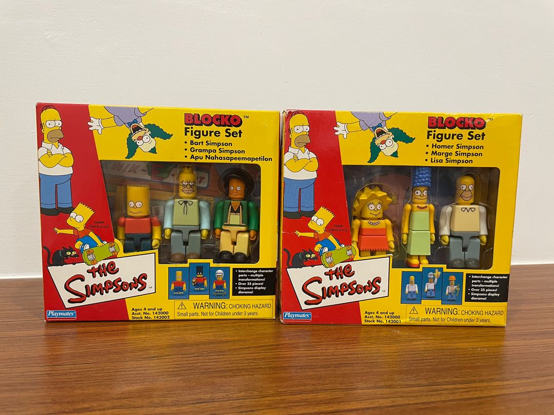 2002年 Playmates Blocko The Simpsons 辛普森家庭辛普森全新盒裝 絕版玩具, 書籍、休閒與玩具, 玩具、公仔 ...