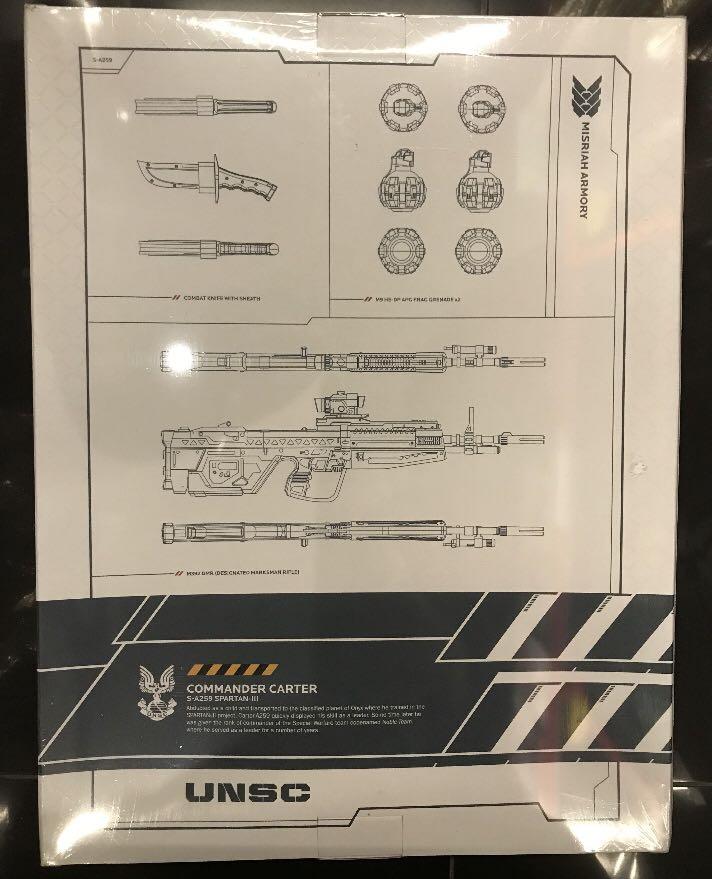 3a ThreeA Halo UNSC A-S259 Spartan III Commander Carter Collectible ...