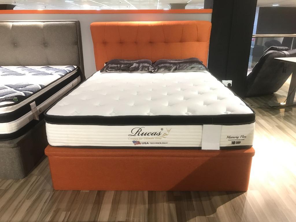 5 Feet Queen Size Storage Bed Frame, Furniture & Home Living, Furniture ...