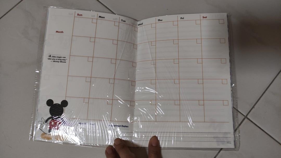 ⭐ BNIP Mickey Mouse Schedule Planner, Hobbies & Toys, Stationery ...