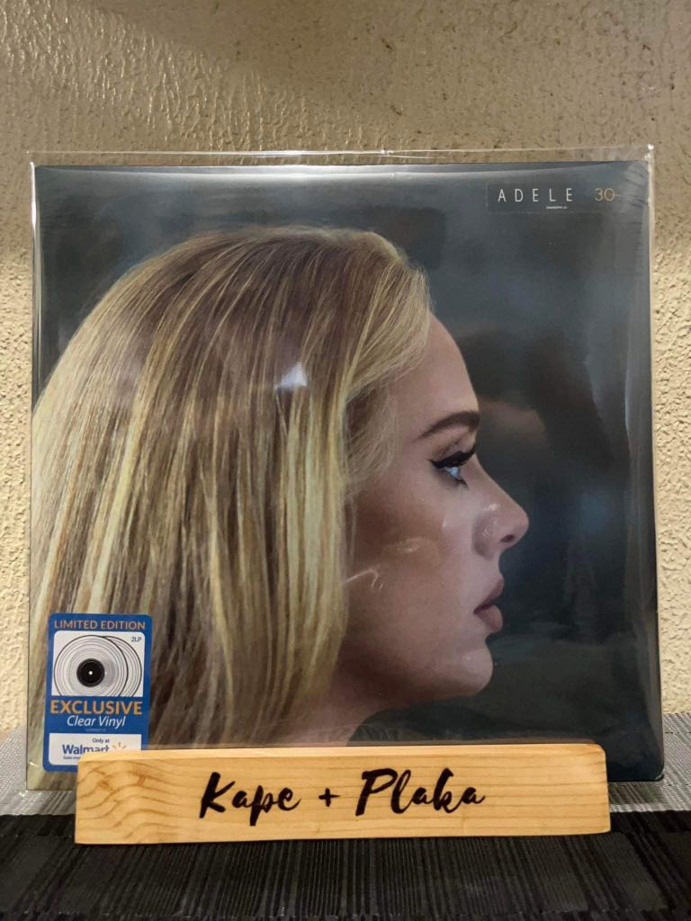 Adele - 30 clear vinyl with 12x12 poster, Hobbies & Toys, Music & Media, Vinyls on Carousell