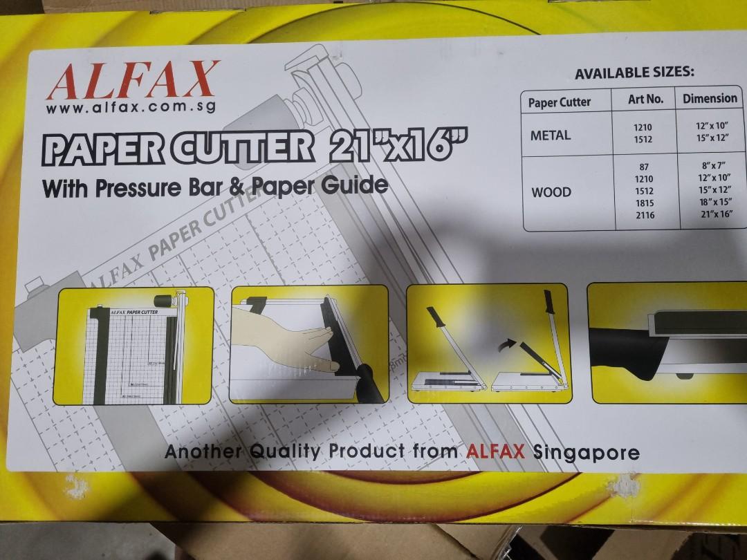 ALFAX Paper Cutter, Hobbies & Toys, Stationery & Craft, Craft Supplies ...