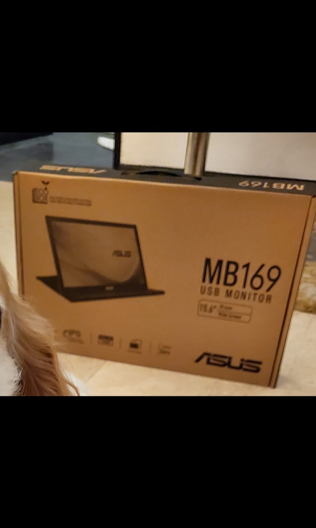 Asus portable monitor mb169 br+ 15.6" - 1 mth old, Computers & Tech ...
