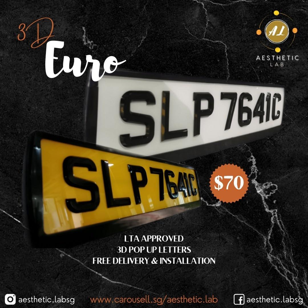 Car Plates - LTA Approved Collection, Car Accessories, Car Plates on ...