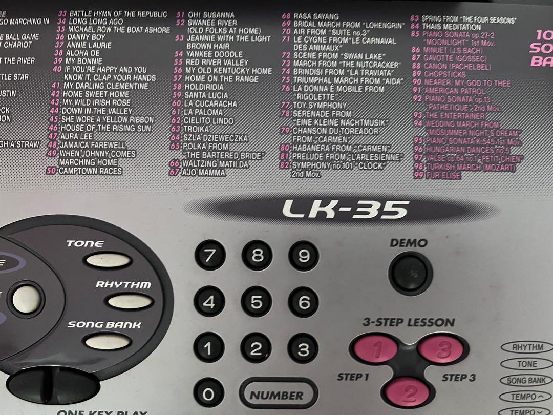 Casio LK-35 Key Lighting Keyboard, Hobbies & Toys, Music & Media ...