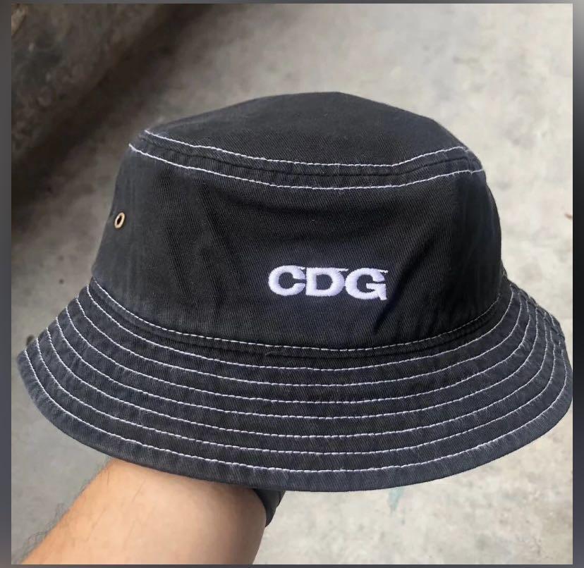 CDG Cap漁夫帽bucket hat COMME des GARÇONS黑色全新mirror jer柳應廷同款 , 女裝, 手錶及配件 ...