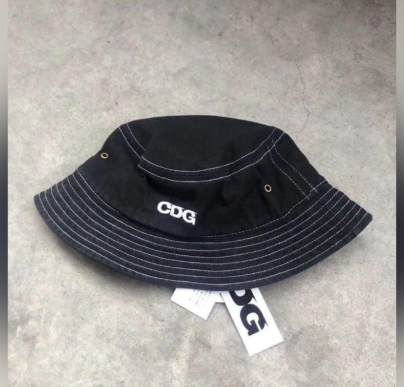 CDG Cap漁夫帽bucket hat COMME des GARÇONS黑色全新mirror jer柳應廷同款 , 女裝, 手錶及配件 ...