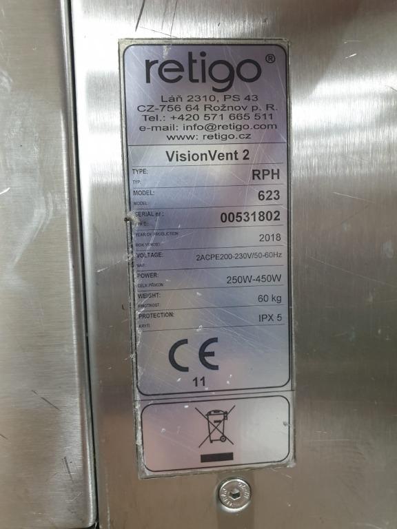 COMBI OVEN 6 TRAY RETIGO COMBI OVEN C/W SELF CONDENSATE EXHAUST USED ...