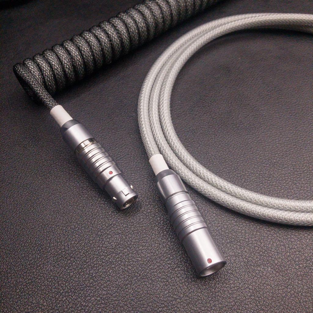 Custom Coiled Type C Keyboard Cable w/ Push Pull FEMO on Carousell