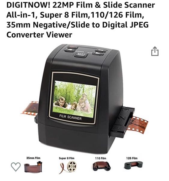 DIGITNOW! 22MP Film & Slide Scanner All-in-1, Super 8 Film,110/126 Film ... DIGITNOW! 22MP Film & Slide Scanner All-in-1, Super 8 Film,110/126 Film ...