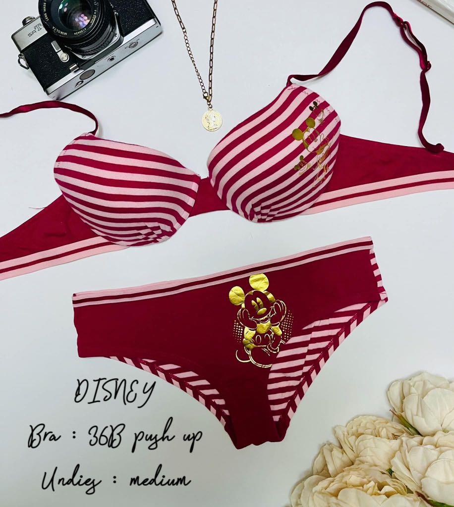 Disney Bra and Undies set, Women's Fashion, Undergarments & Loungewear ...