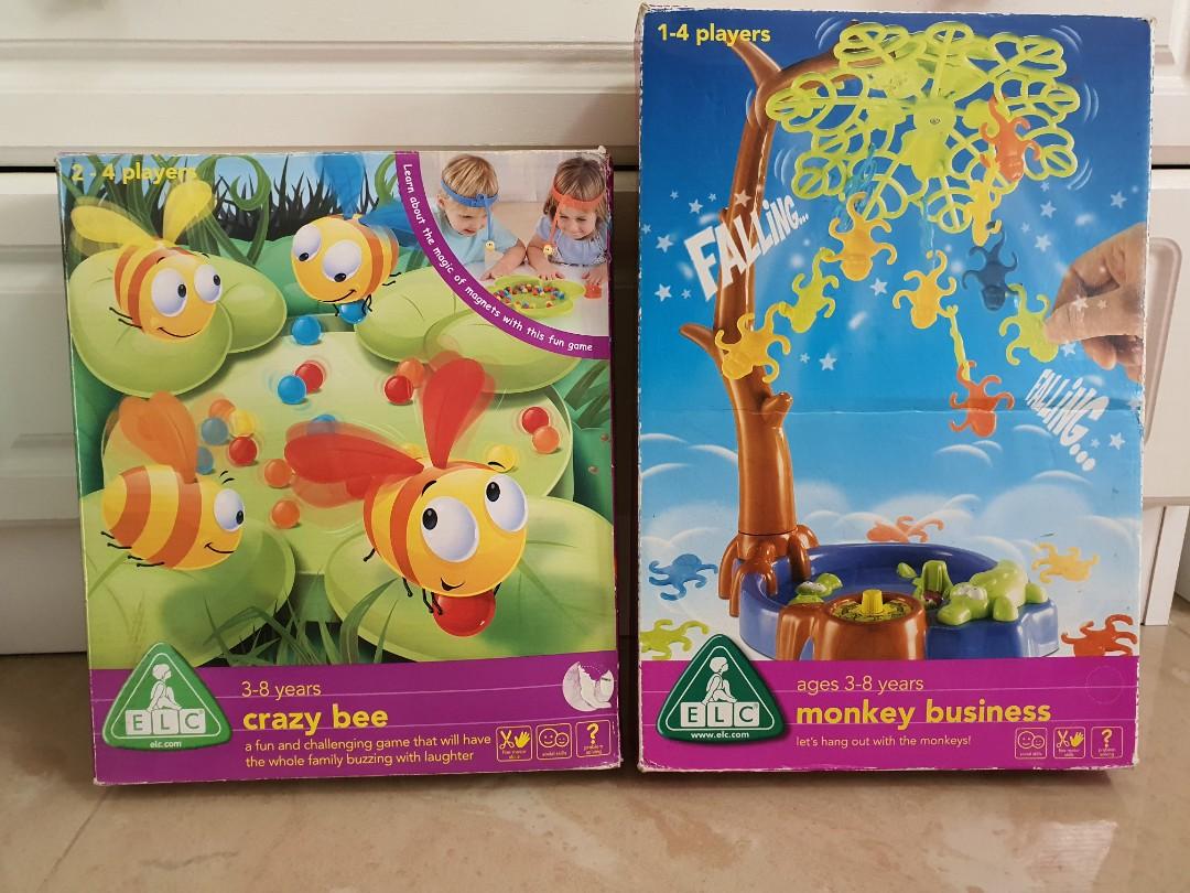 ELC Crazy Bee & Monkey Business Family Game, Hobbies & Toys, Books ...