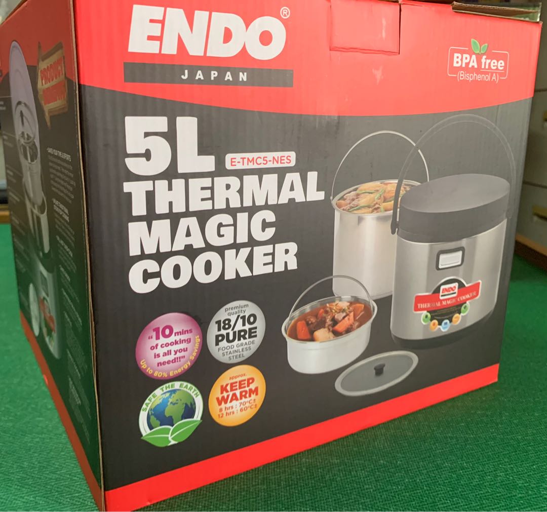 ENDO 5L Thermal Magic cooker, TV & Home Appliances, Kitchen Appliances ...
