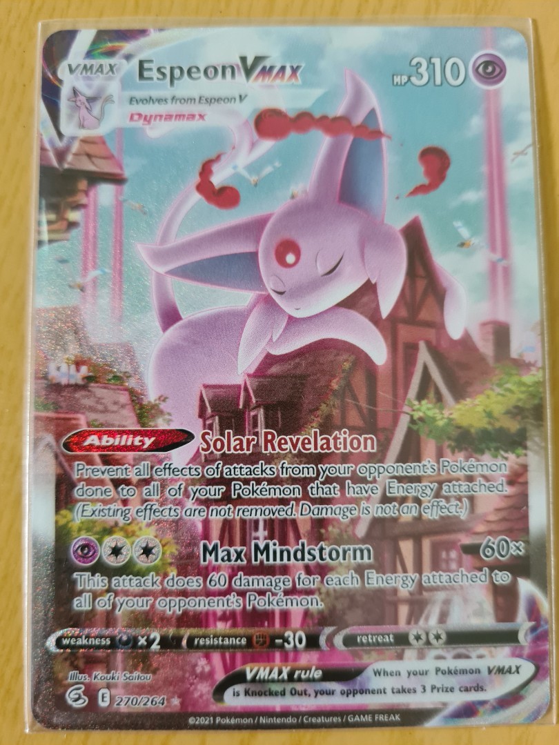 Espeon Vmax Alternate Art, Hobbies & Toys, Toys & Games on Carousell