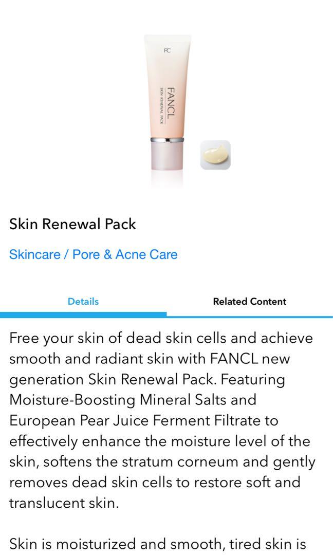 Fancl skin renewal pack, Beauty & Personal Care, Face, Face Care on ...