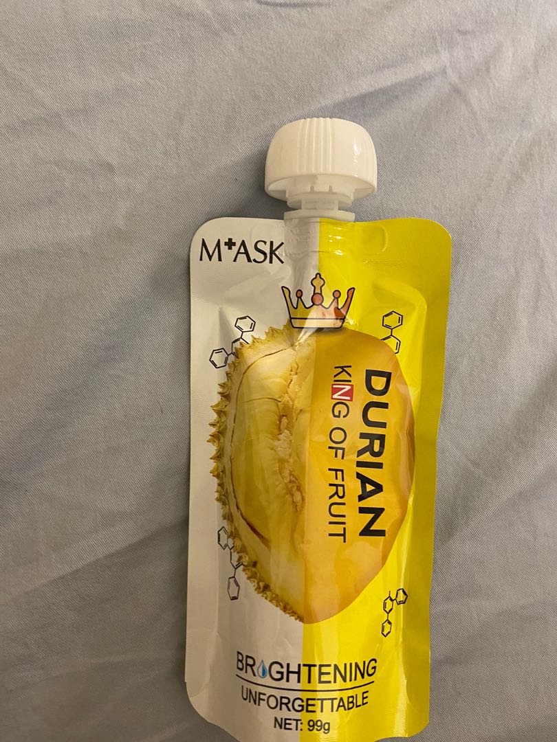 Fonty- Durian brightening face mask, Beauty & Personal Care, Face, Face ...
