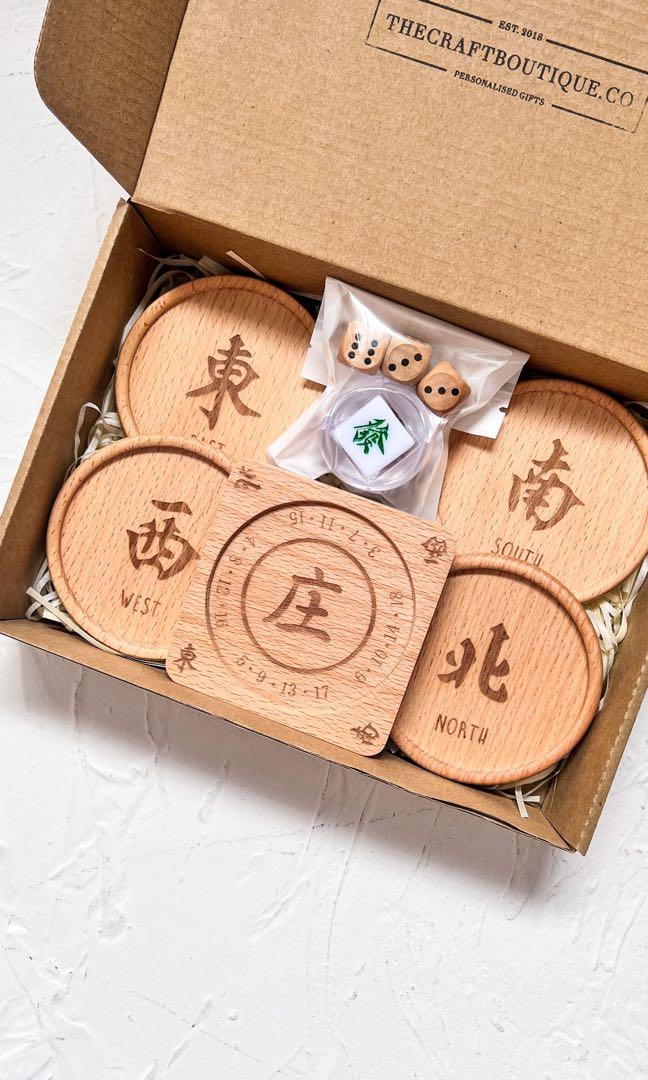 Instock Mahjong Coasters - Christmas Gift, Hobbies & Toys, Stationery ...