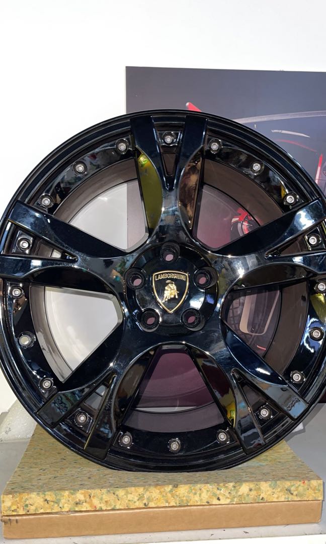 Lamborghini Gallardo stock rims, Car Accessories, Tyres & Rims on Carousell