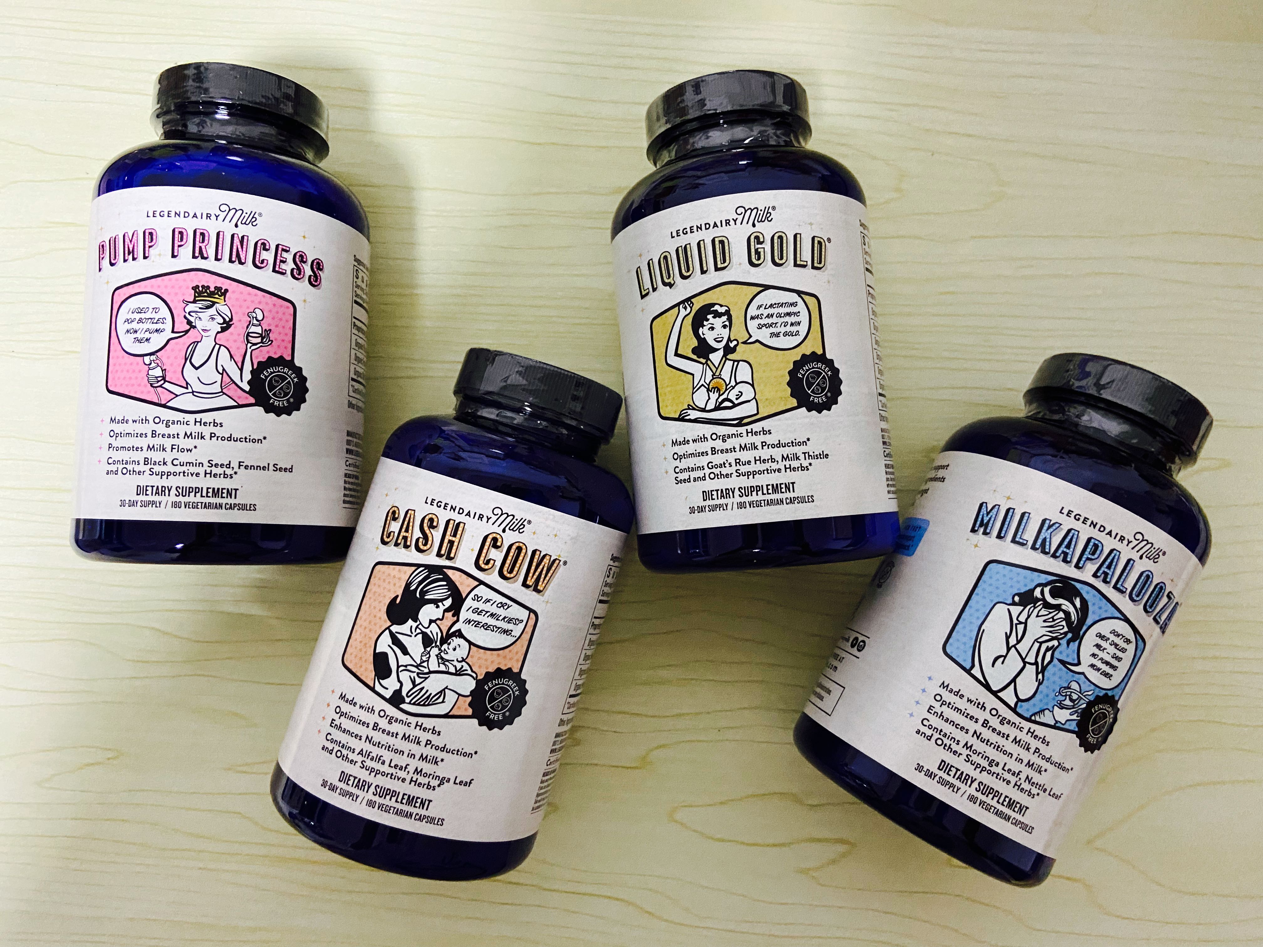 Legendairy Milk Breastfeeding Supplements (Cash Cow, Pump Princess ...