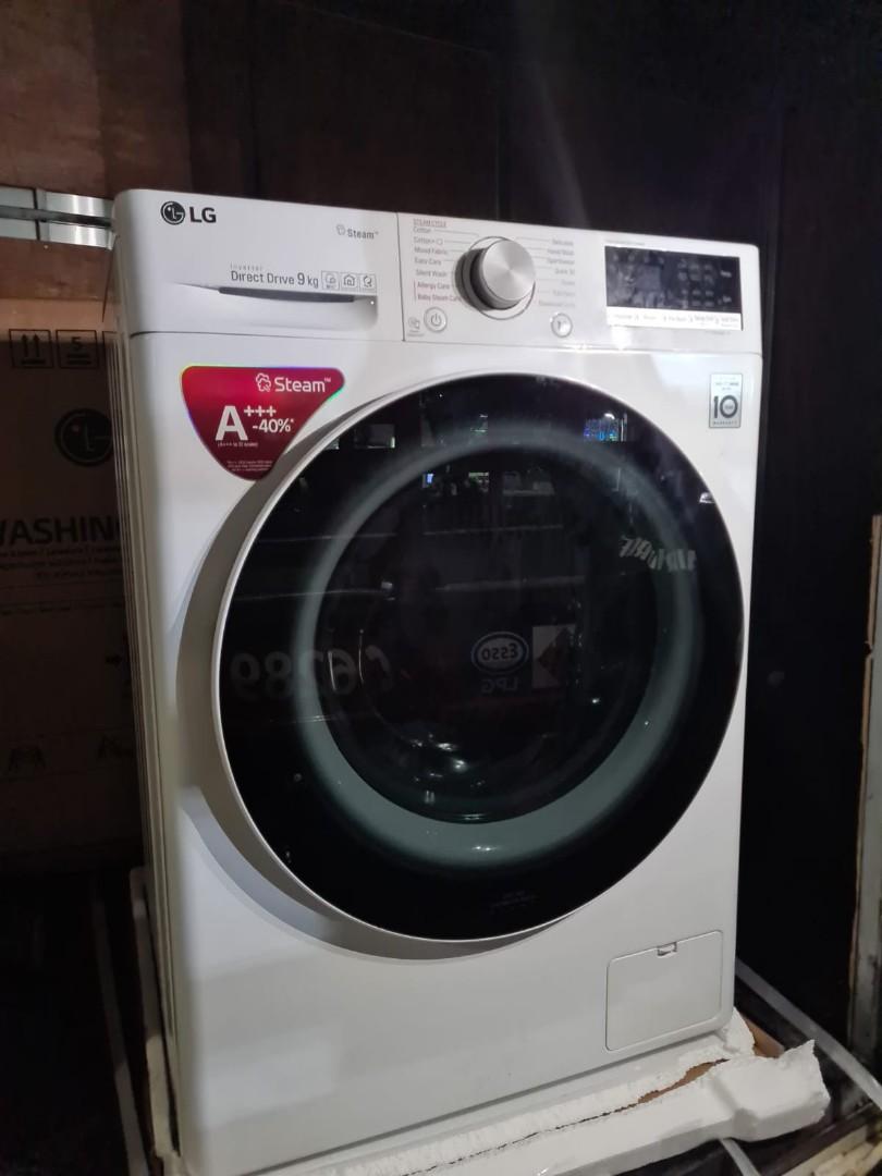 LG 9KG FRONT LOAD WASHER, TV & Home Appliances, Washing Machines and Dryers on Carousell