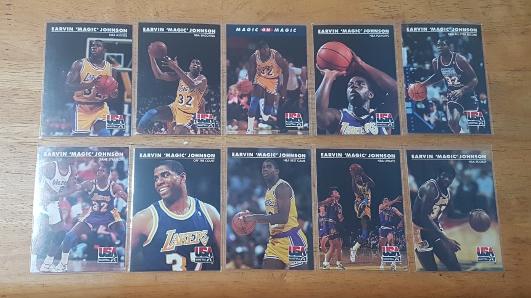 Magic Johnson SkyBox USA Cards, Hobbies & Toys, Toys & Games on Carousell