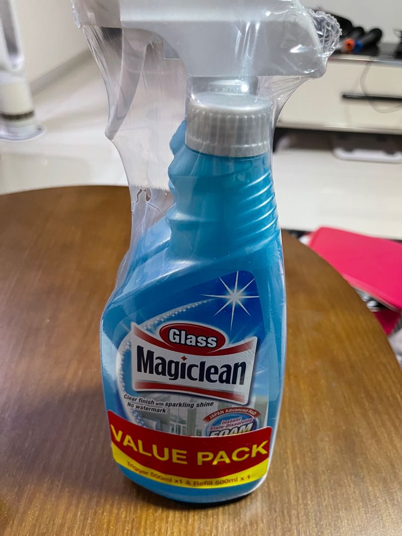 Magiclean Glass Spray- 500 ml*2, Furniture & Home Living, Cleaning ...