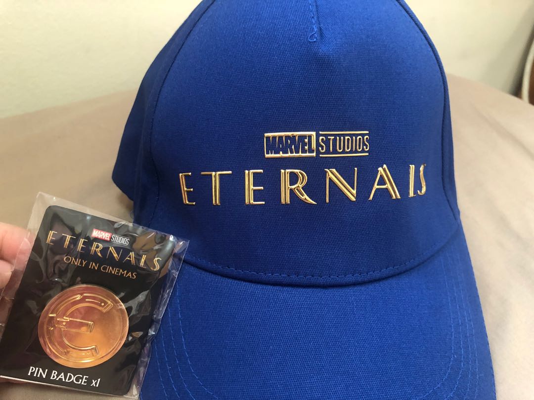 Marvel Eternals cap and pin badge, Hobbies & Toys, Memorabilia ...