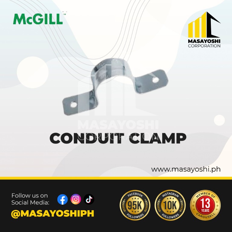McGill Conduit Clamp - 2 Hole 1-1/2" | Model# 2CCRS-150 | Electrial ...