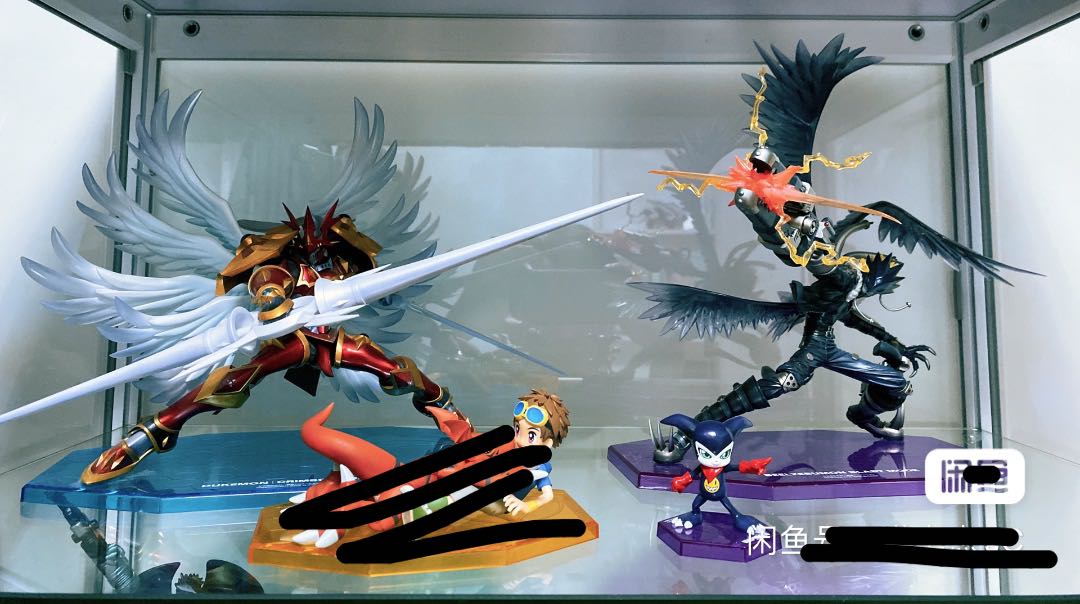 Megahouse digimon beelzebumon and impmon dukemon figurine, Hobbies ...