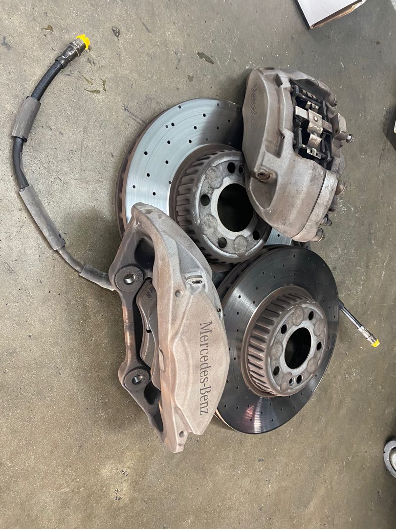 Mercedes Benz AMG Line brake kit set, Car Accessories, Accessories on ...
