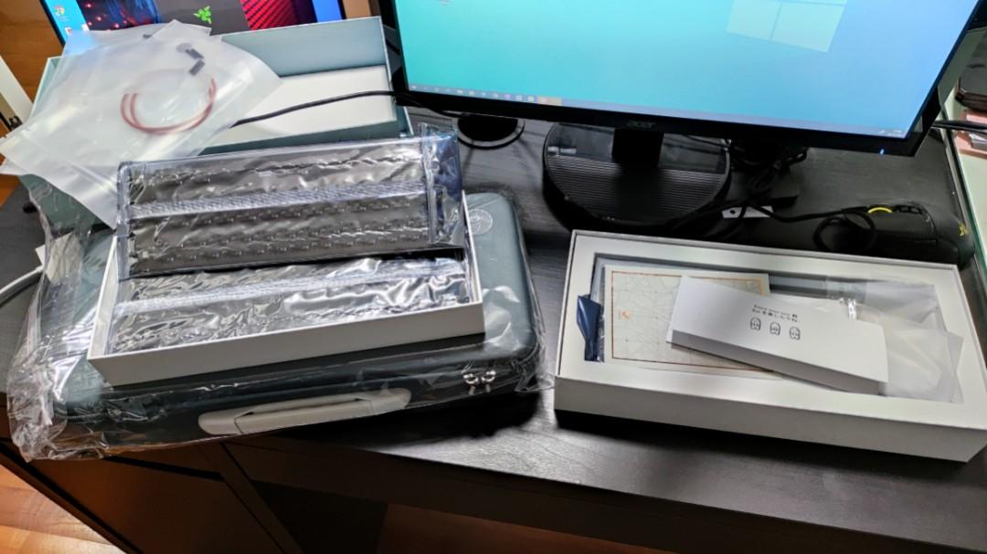 Monokei Kei Titan Grey Brass Bottom hhkb 60% mechanical keyboard r2 ...