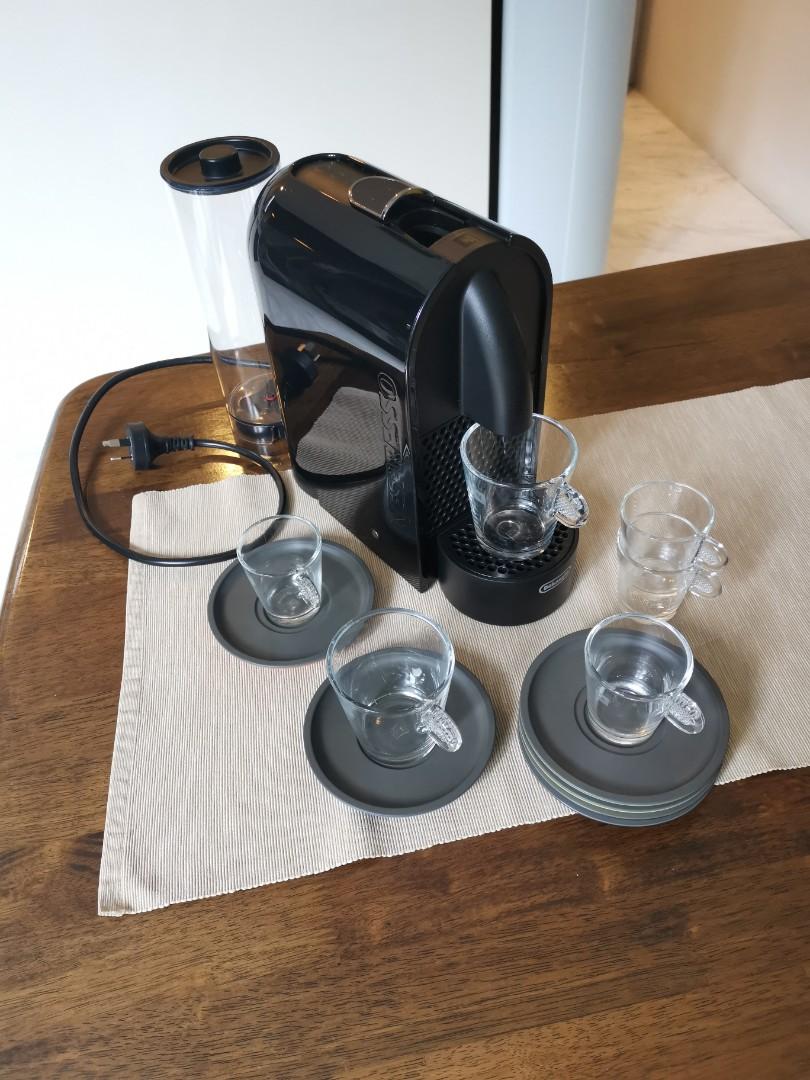 Nespresso machine with cups, saucers, and seal pod!, TV & Home ...