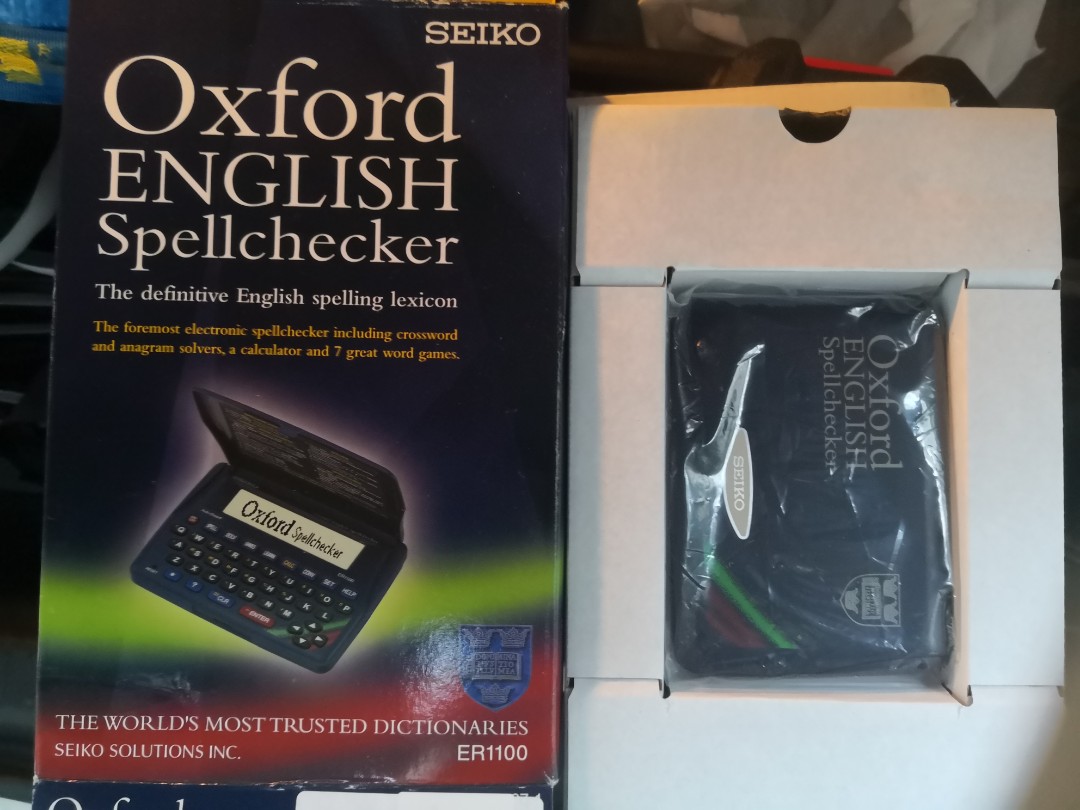 (New In Box) Seiko Oxford English Spell Checker, Hobbies & Toys ...