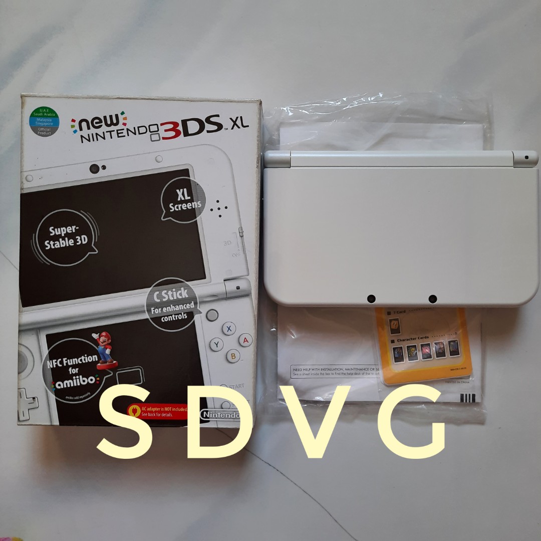 Nintendo New 3DS XL Pearl White Complete in Box, Video Gaming, Video ...