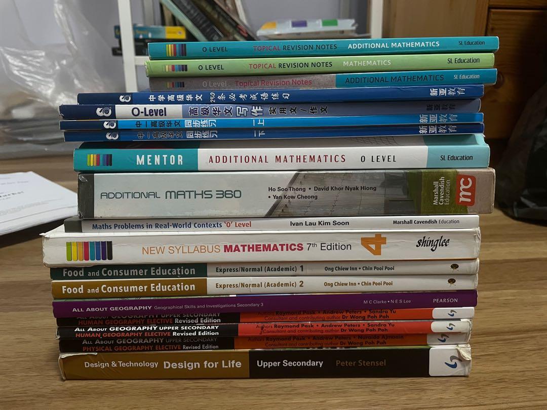 [O Levels] Secondary School Textbooks (Upper/Lower) 1 2 3 4 English ...