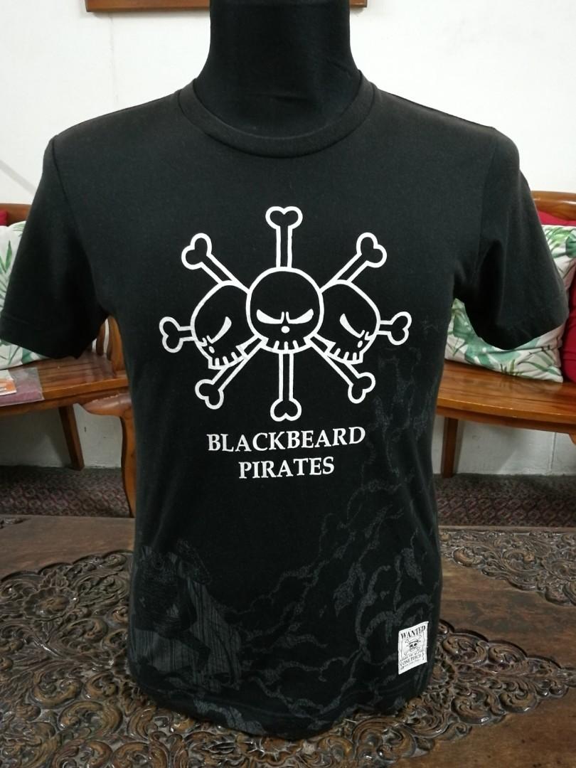 One Piece Blackbeard Pirates T-Shirt, Men's Fashion, Tops & Sets ...