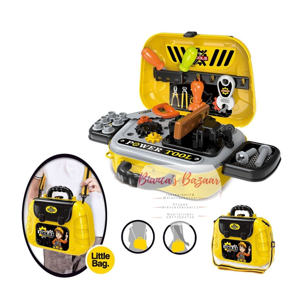 ON-HAND workbench Shoulder Bag Design 2 in 1 Kids Play Tool Set Toys ...