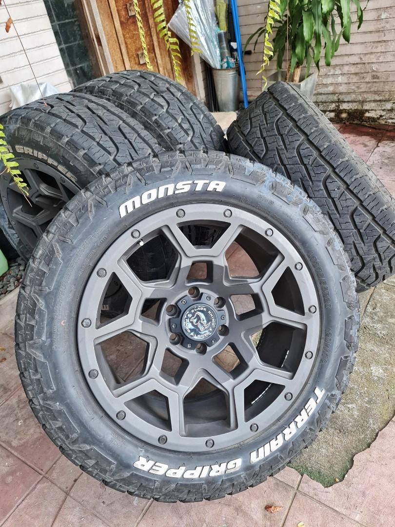 Original Black Rhino Overland Mags and Tires 20s, Car Parts ...