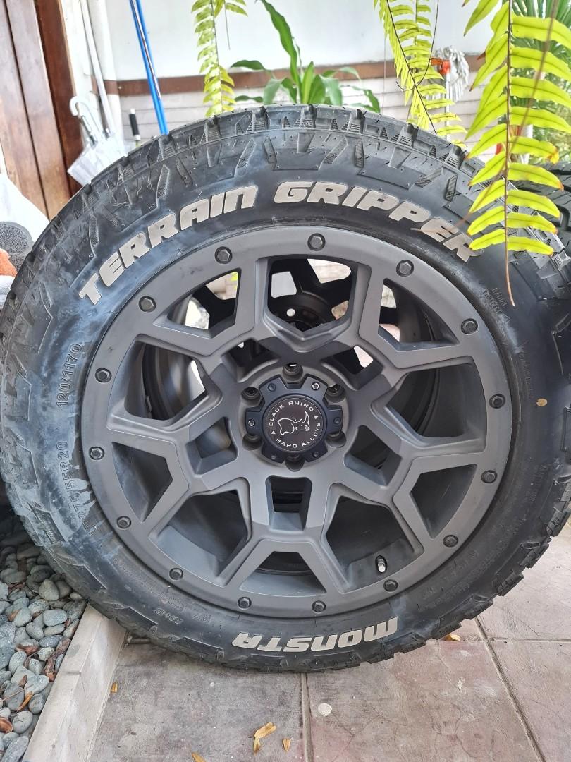 Original Black Rhino Overland Mags and Tires 20s, Car Parts ...