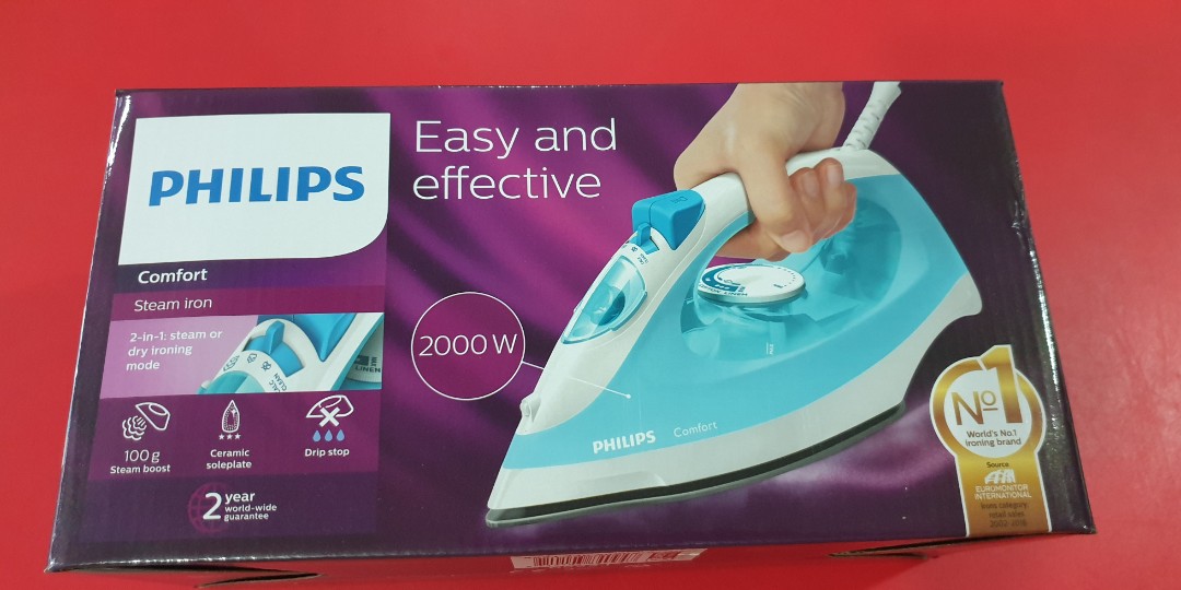 Philips Comfort Iron Brand New, TV & Home Appliances, Irons & Steamers ...