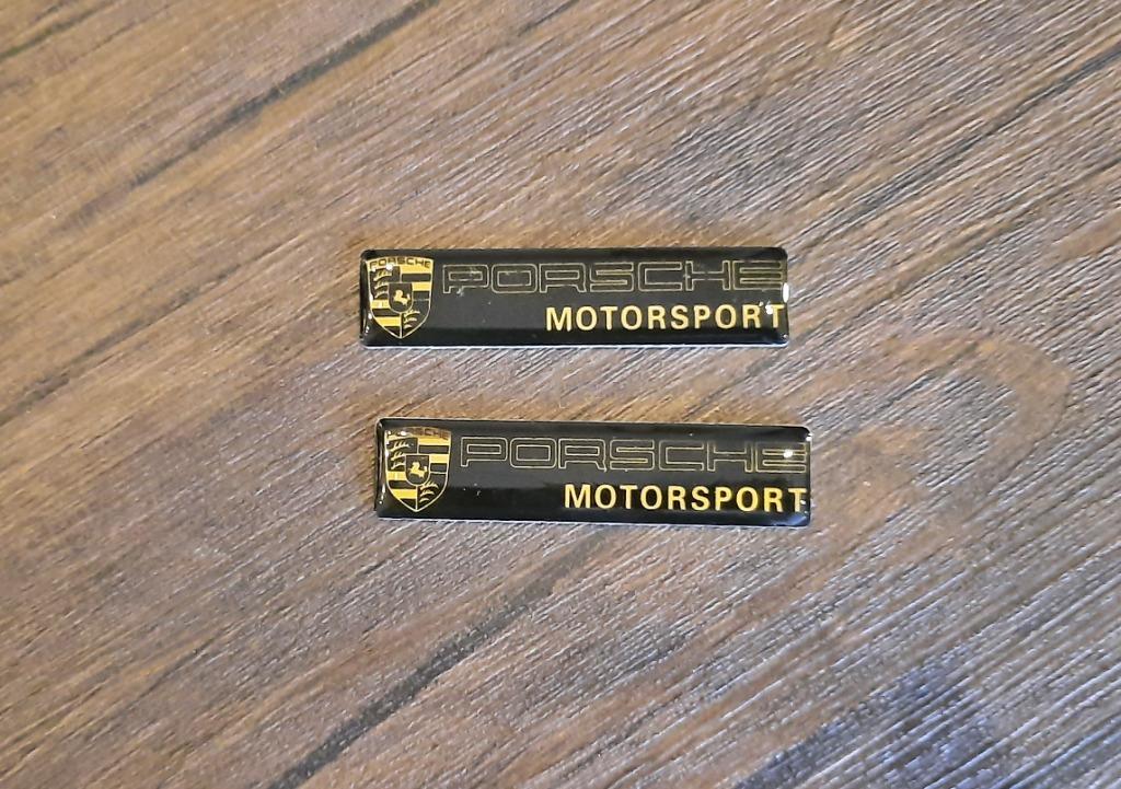 Porsche Motorsport Epoxy Sticker, Auto Accessories on Carousell