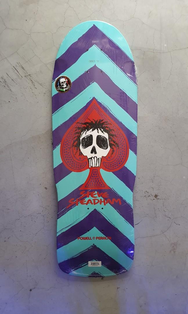 Powell Peralta Steve Steadham Spade Purple / Aqua Skateboard Deck ...