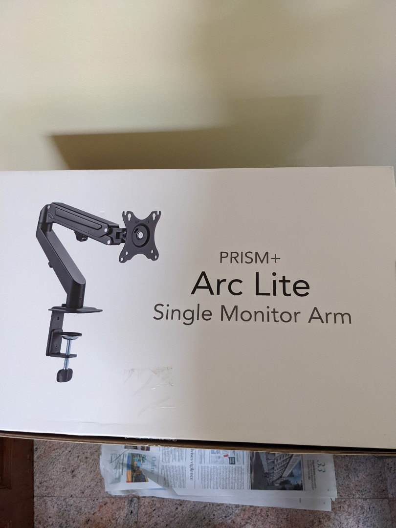 Prism+ Arc Lite Single Monitor Arm, Computers & Tech, Parts & Accessories, Monitor Screens on ...