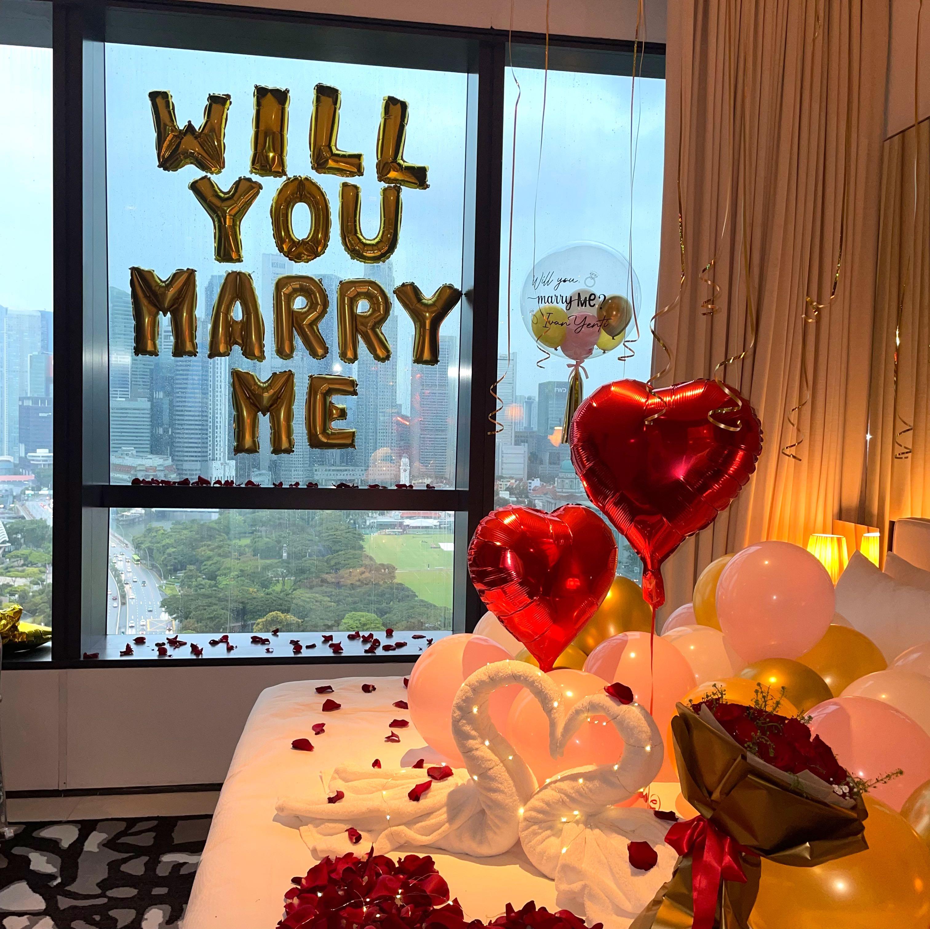 Proposal decoration set up, birthday decoration set up , party balloons ...